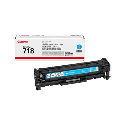 Canon 718 Cyan Original Laser Toner Cartridge | 0705 158 895